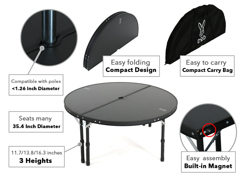 One Pole Tent Table - DOD Outdoors
